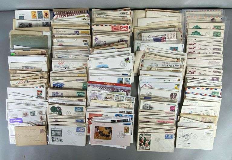 Large Group of First Day Cover Stamped Envelopes and More - Matthew ...