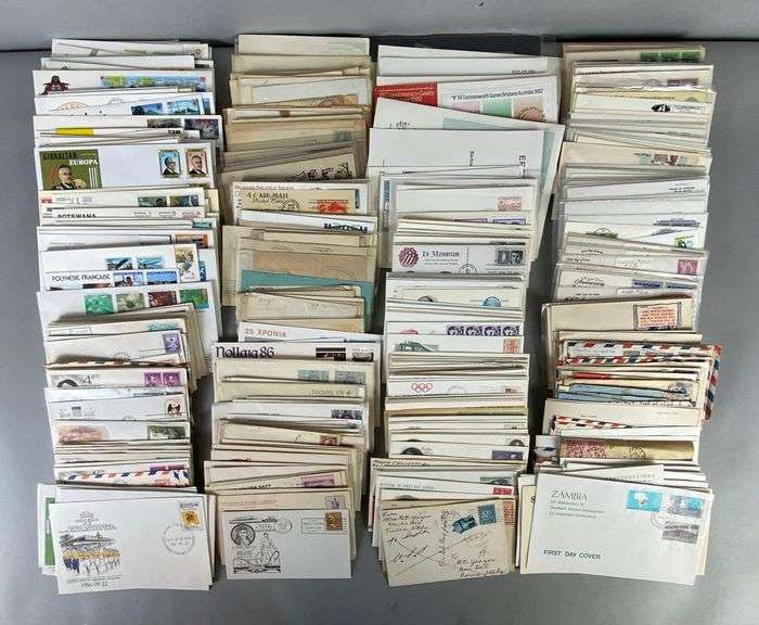 Large Group of First Day Cover Stamped Envelopes and More - Matthew ...