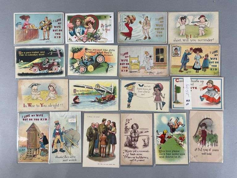 Postcards - 70+ Comic - Matthew Bullock Auctioneers