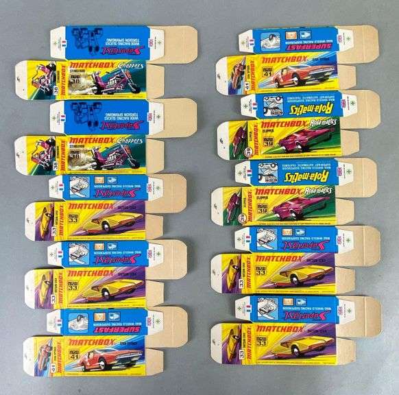 Group of 10 Matchbox Superfast I Type Boxes - Matthew Bullock Auctioneers