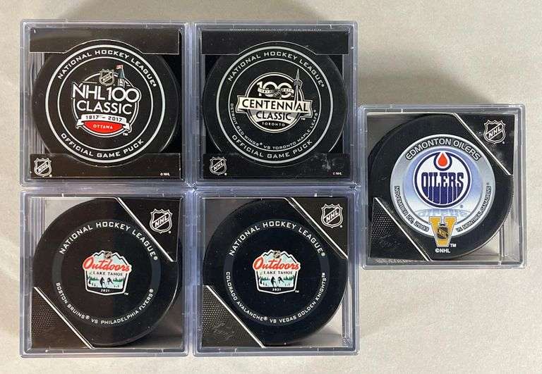 5 - 2003 - 21 Official NHL Commemorative Pucks - Matthew Bullock ...