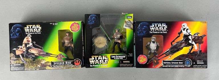 Group of Kenner Star Wars Power of the Force Speeder Bike Sets and More - Matthew Bullock ...