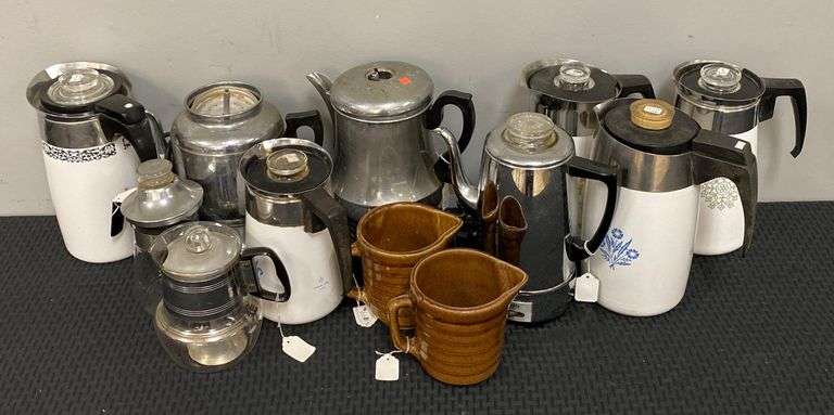 Group of Assorted Vintage Coffee Pots and More - Matthew Bullock ...
