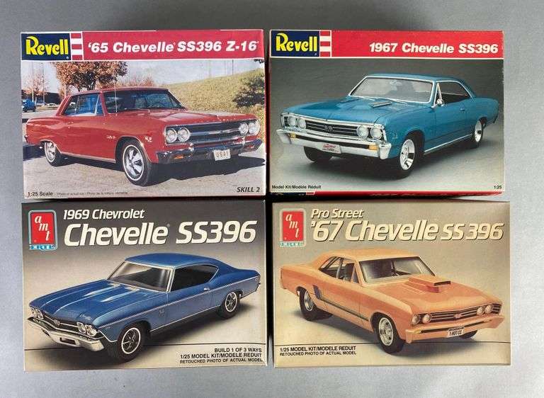 Group of 4 1960s Chevelle SS396 Plastic Model Kits - Matthew Bullock ...