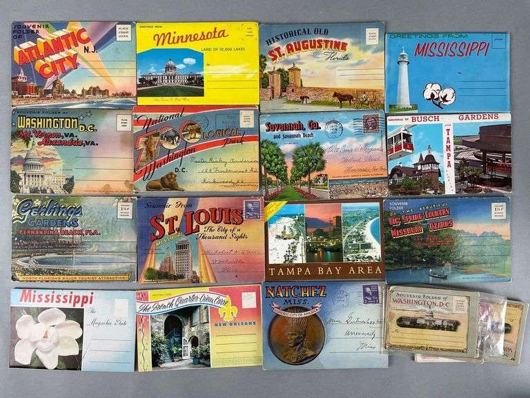 Postcards - 80+ Greetings Folders - Matthew Bullock Auctioneers