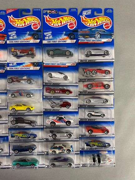 Group of 40 Mattel Hot Wheels 1990s 1st Edition Die-Cast Cars - Matthew ...
