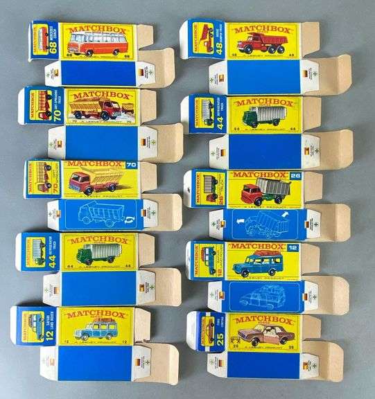 Group of 10 Matchbox F Type Boxes - Matthew Bullock Auctioneers