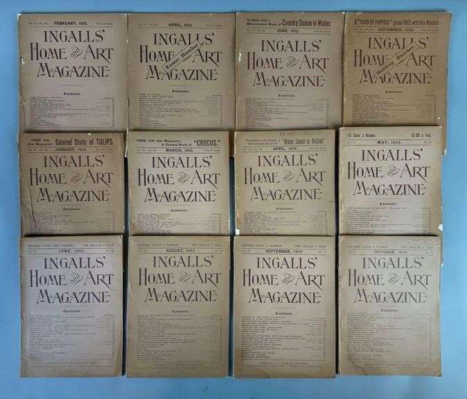 Group of Ingalls Home and Art Magazines - Matthew Bullock Auctioneers