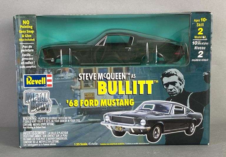 Revell Bullitt 1968 Ford Mustang Model Kit - Matthew Bullock Auctioneers