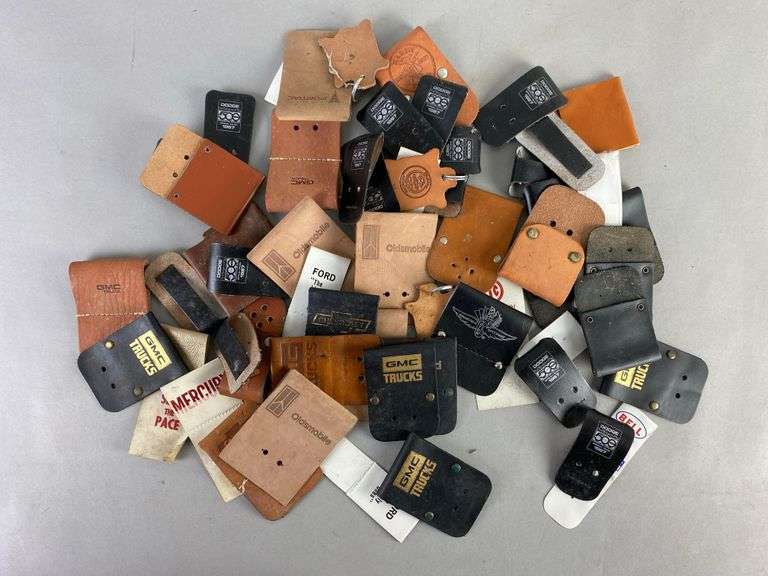 Group of Indianapolis 500 Pit and Garage Crew Leather Badge Holders ...