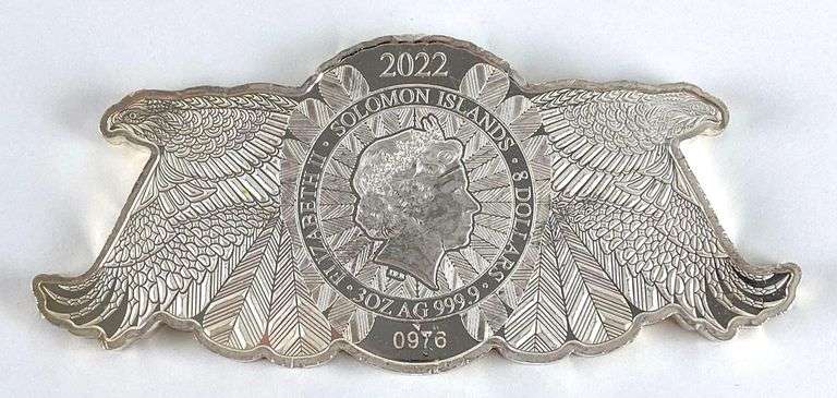 2022 Canada The Solomon Islands The Hawk Shadow Hunters 3 oz grams .999 ...