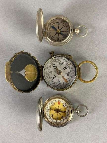 Group of 3 Compasses - Matthew Bullock Auctioneers