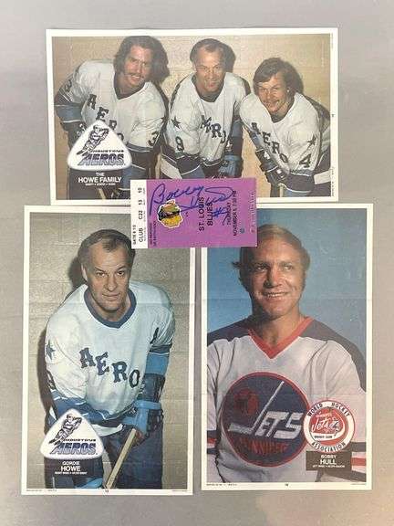 1973 O-Pee-Chee Poster Bobby Hull, Gordie Howe, Howe Family and Bobby ...