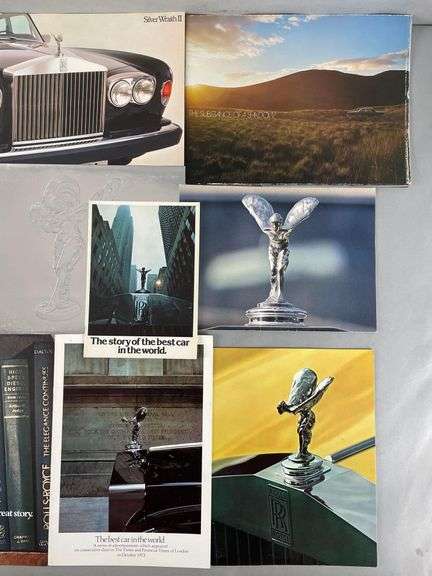 Group of Vintage Rolls Royce Dealership Advertising Brochures - Matthew ...