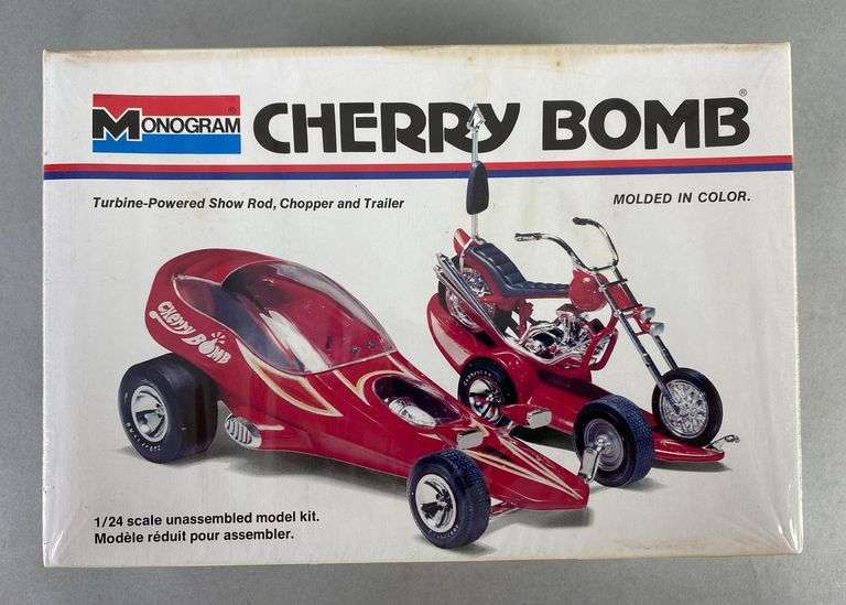 Monogram Cherry Bomb Show Car with Chopper and Trailer Plastic Model ...