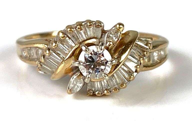 14K Gold Diamond Ring - Matthew Bullock Auctioneers