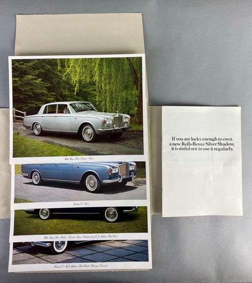 Rolls Royce Dealership Advertising Brochure - Matthew Bullock Auctioneers