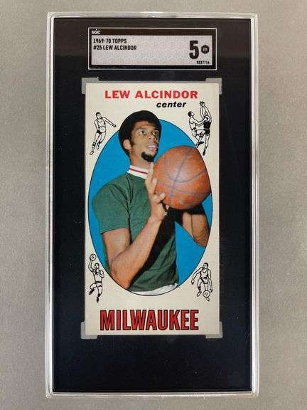 1969 - 70 Topps Lew Alcindor #25 SGC 5 Rookie - Matthew Bullock Auctioneers