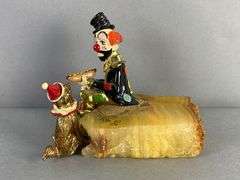1980 Ron Lee World of Clowns Clown With Hotdog Sculpture - Matthew ...