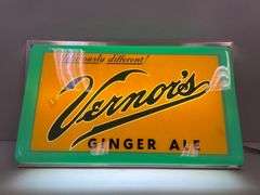 Vintage Vernors Ginger Ale Light-Up Advertising Sign - Matthew Bullock ...