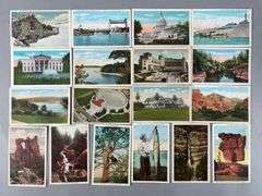 Postcards - 200+ U.S. Landmarks - Matthew Bullock Auctioneers