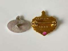 Group of 2 American Standard Oil 10K and 14K Gold Award Pins - Matthew ...