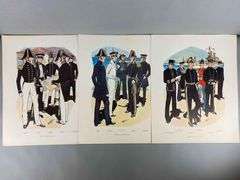Group of 24 H. Charles McBarron Naval Reprinted Art - Matthew Bullock ...