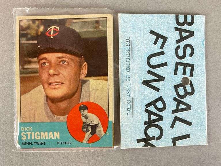 1963 Topps Baseball West Corps Cello Fun Pack - Matthew Bullock Auctioneers