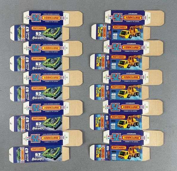Group of 10 Matchbox Type J Boxes - Matthew Bullock Auctioneers