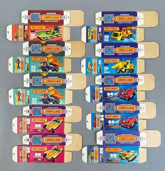 Group of 10 Matchbox J Type Boxes - Matthew Bullock Auctioneers