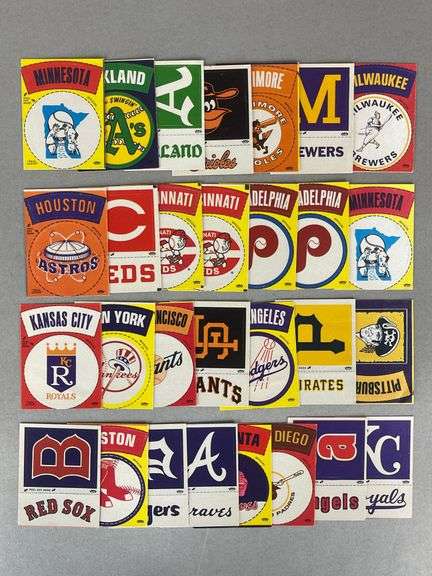 Rare 29 - 1968 - 72 Cloth Baseball Team Stickers - Matthew Bullock ...