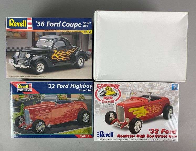 Group of 4 1930s Ford Hot Rod Plastic Model Kita - Matthew Bullock ...