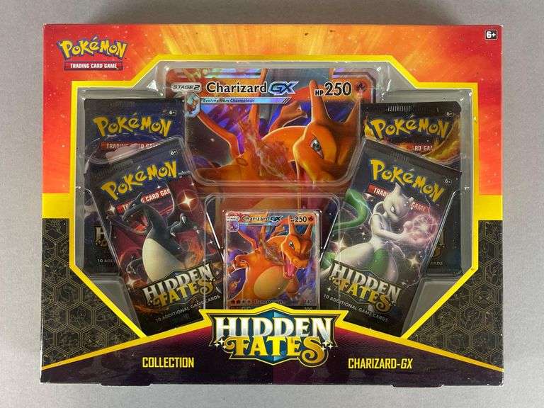 2019 Pokemon Hidden Fates Charizard GX Box - Matthew Bullock Auctioneers