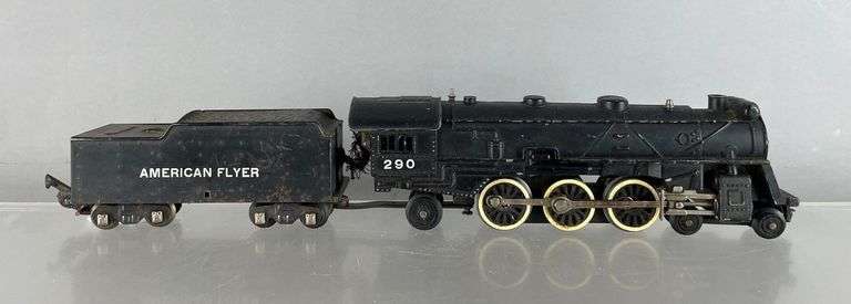 American Flyer S Scale #290 Pacific Steam Locomotive and Tender ...