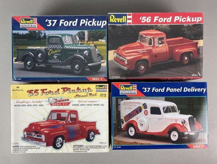 Group of 4 1930s-1950s Ford Pickup Plastic Model Kits - Matthew Bullock ...