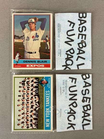 2 - 1976 Topps Baseball West Corps Cello Fun Pack - Matthew Bullock ...