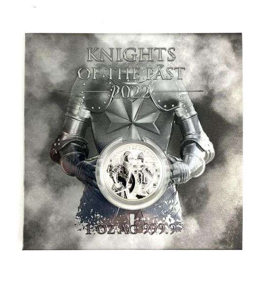 Germania Mint Bank of Malta 2022 Knights of the Past 1 oz AG 999.9 - Matthew Bullock Auctioneers