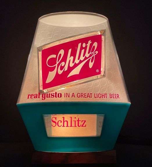 1960s Schlitz Beer Motion Light-Up Advertising Sign - Matthew Bullock ...