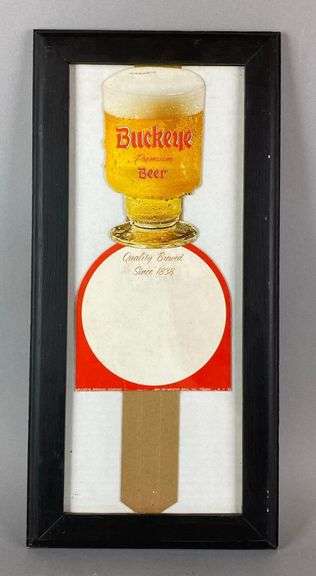 Vintage 1960s Buckeye Beer Advertising Pricing Sign - Matthew Bullock ...