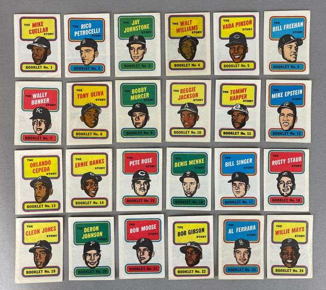 1970 Topps Baseball Story Booklet Complete Set 24/24 - Matthew Bullock ...