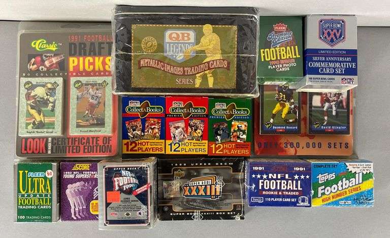 15 - 1990s Football Sets with Emmitt Smith and Brett Farve Rookies ...