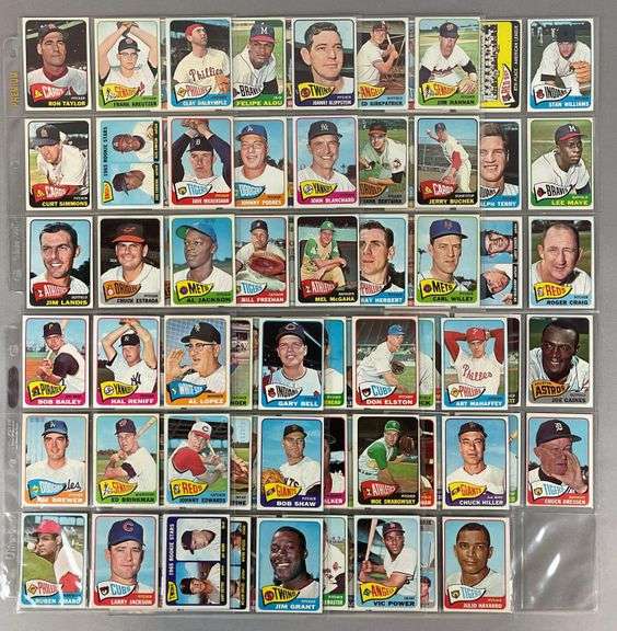 79 - 1965 Topps Baseball Cards with High Numbers, Stars, and Single ...