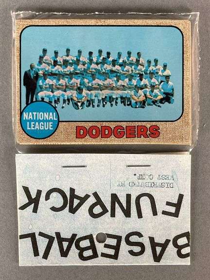 1968 Topps Baseball West Corps Cello Fun Pack - Matthew Bullock Auctioneers