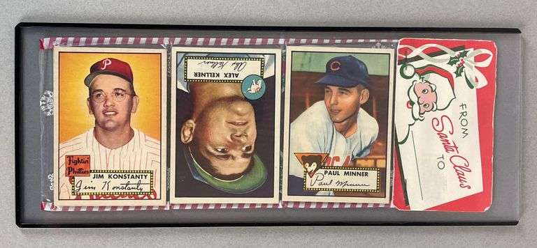 Rare 1952 Topps Baseball Christmas Rack Pack - Matthew Bullock Auctioneers