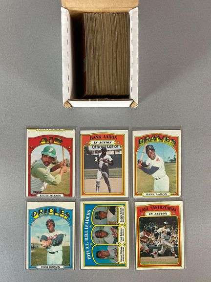 100+ 1972 Topps Baseball Cards with HOFs, Rookies, and High Numbers ...