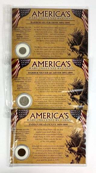Group of 3 1899 US Coins - Matthew Bullock Auctioneers