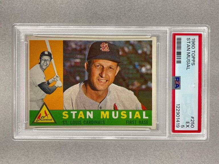 1960 Topps Stan Musial #250 PSA 5 - Matthew Bullock Auctioneers
