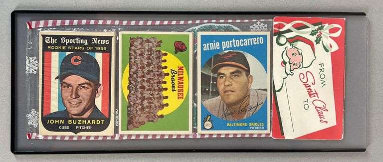 1959 Topps Baseball Christmas Rack Pack - Matthew Bullock Auctioneers