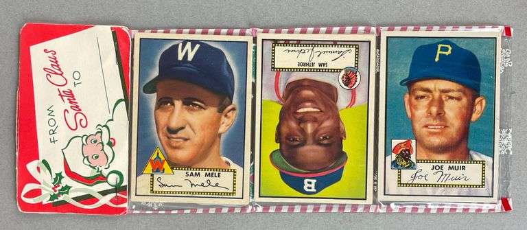 Rare 1952 Topps Baseball Christmas Rack Pack - Possible Yellow Frank ...