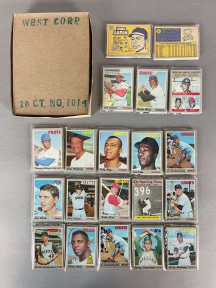 1970 Topps Baseball West Corps Cello Fun Pack Vending Box of 20 with ...